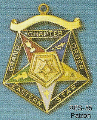 DRES-55 OES Grand Chapter Patron Jewel - Dean Masonic Supply / Blue ...