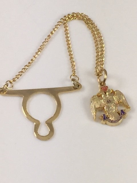 D292TC Tie Chain Masonic 33rd with Crown - Dean Masonic Supply / Blue ...