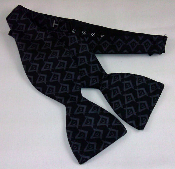 D9003BT Masonic Bow Tie Black Subdued S&C - Dean Masonic Supply / Blue ...