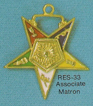 DRES-33 OES Associate Matron (SPECIAL ORDER) - Dean Masonic Supply ...
