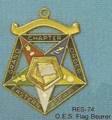 DRES-74 OES Grand Chapter OES Flag Bearer - Dean Masonic Supply / Blue ...